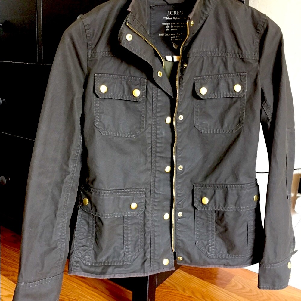 Jcrew Relaxed Boyfriend Field Jacket - Size Xs - Gem